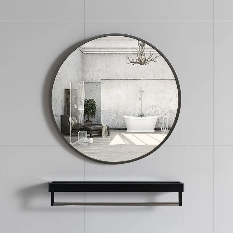 Wood Round Wall Mirror – Accent Mirror